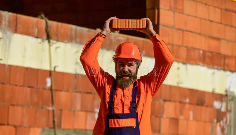 Lightweight Brick Made from Expanded Clay Aggregate. Element in Masonry ...