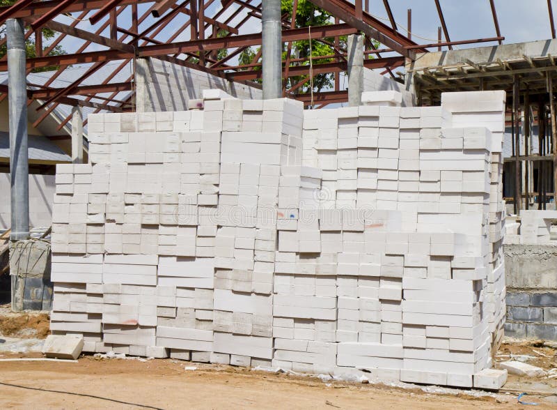 Lightweight bricks. stock photo. Image of lightweight - 27838226
