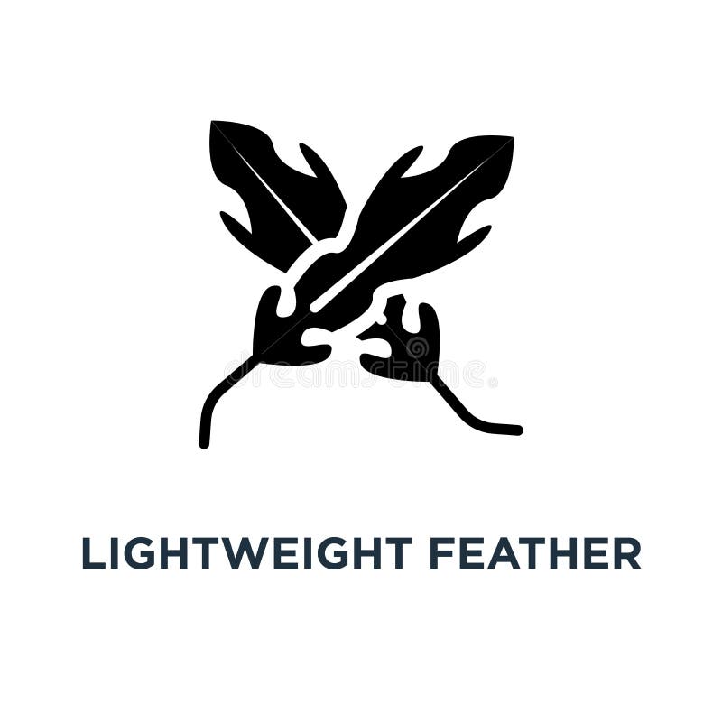 Lightweight Feather Icon. Simple Element Illustration Stock Vector ...