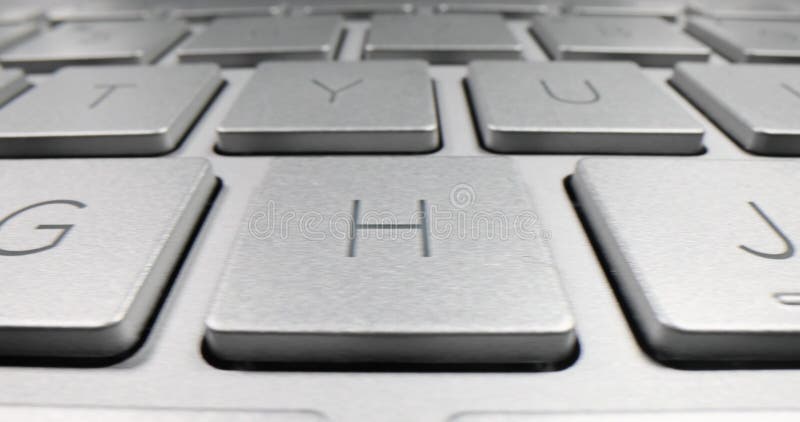 Lightweight Modern Keyboard Silver Aluminum Computer Keyboard Stock ...