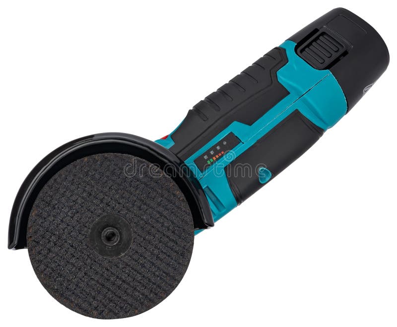 Lightweight and Powerful Battery Powered Mini Angle Grinder. Stock ...