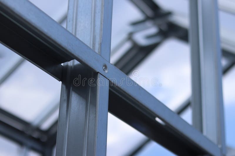 Lightweight Steel Thin-walled Structures. Frames Stock Image - Image of ...
