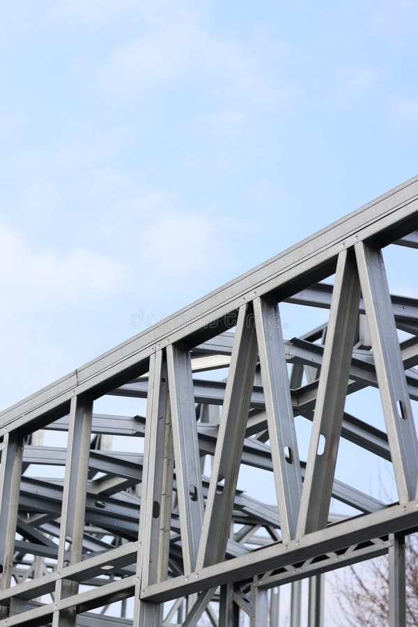 Frames for Warehouses, Garages or Houses Stock Image - Image of thin ...