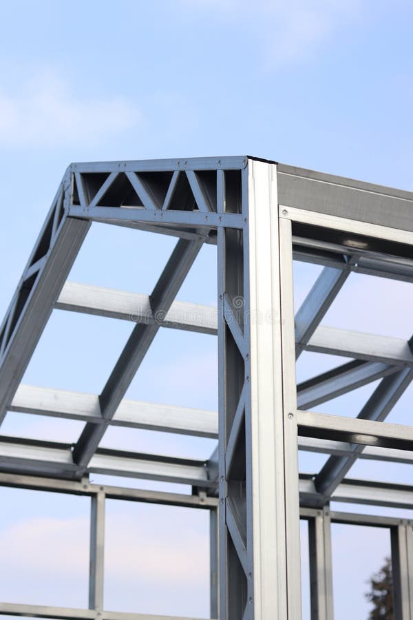 Lightweight Steel Thin-walled Structures. Frames for Warehouses Stock ...