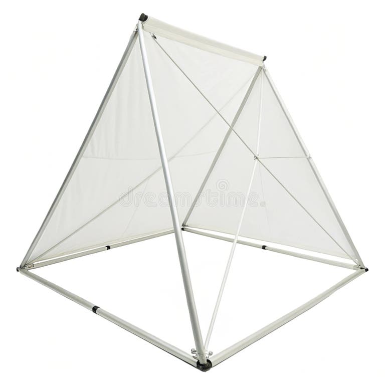 Lightweight Triangular Structure Isolated on White Background Stock ...