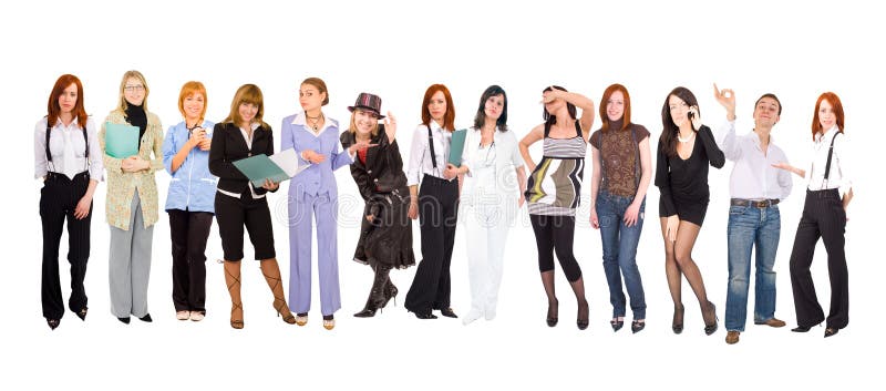 Une File De Nombreuses Personnes Image stock - Image du famille, groupe ...