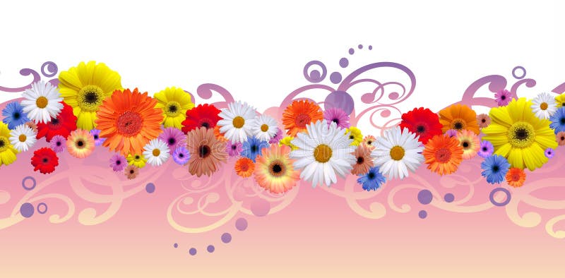 Ligne de fleur illustration stock. Illustration du gerber - 4886603