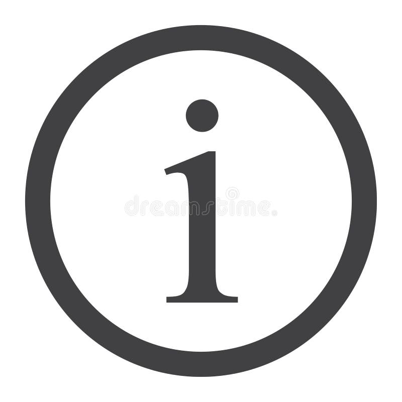 Ligne De Signe De L'information Icône, Infos Et Site Web Illustration ...