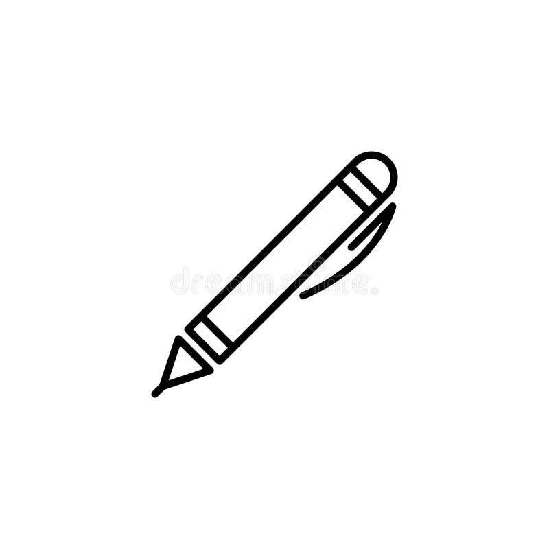 Symbole de stylo illustration de vecteur. Illustration du contour ...