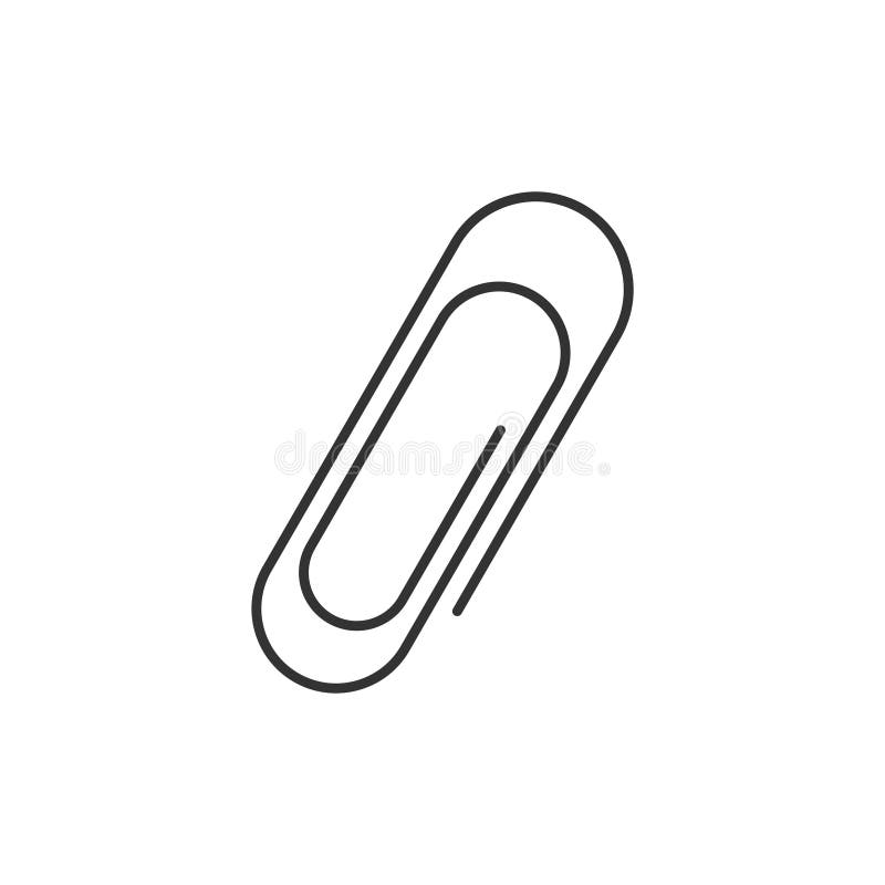 Ligne icône d'agrafe illustration de vecteur. Illustration du ...