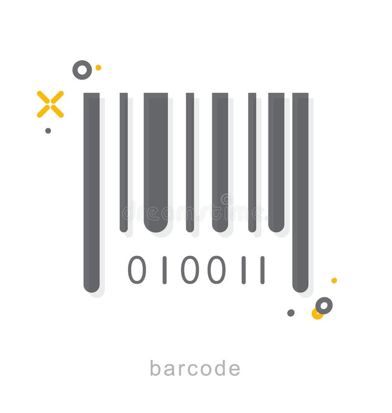 Ligne Mince Icônes, Code Barres Illustration de Vecteur - Illustration ...