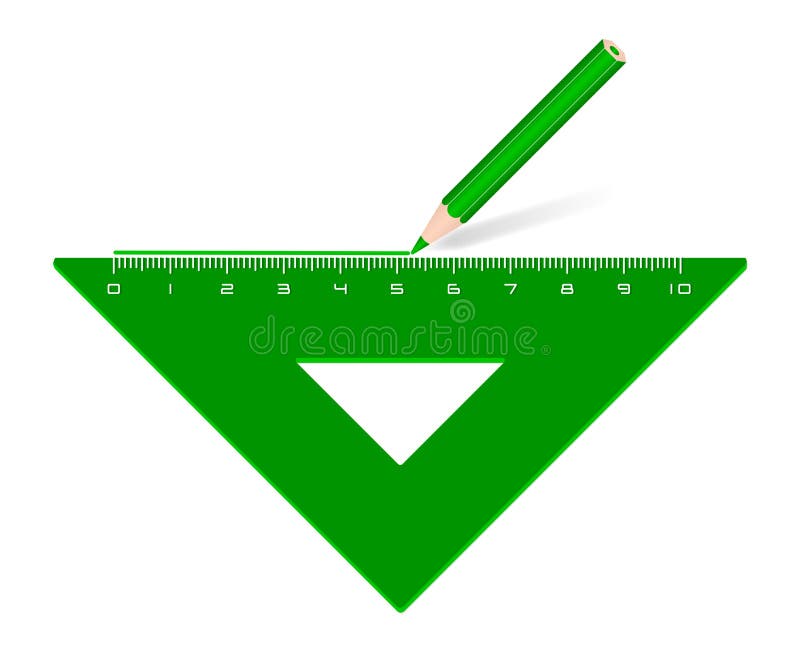 Dessin Ligne Verte Angle Pièce Illustration Stock - Illustration of ...