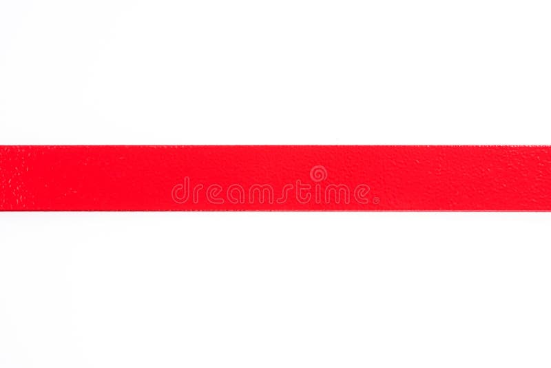 Ligne Rouge D'isolement Sur Le Fond Blanc Image stock - Image du ...