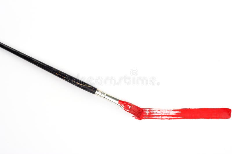 Ligne rouge et balai image stock. Image of créateur, lumineux - 5933547