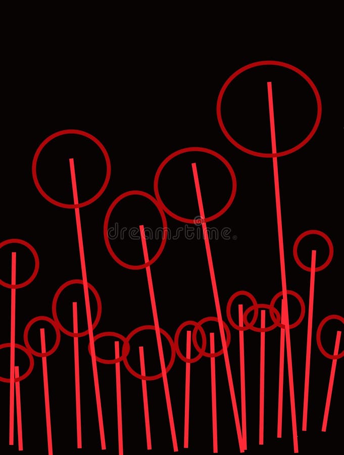 Ligne rouge sur fond noir illustration stock. Illustration du ligne ...