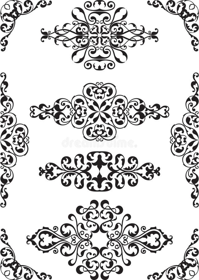 Ensemble De Victorian De Clivage Illustration de Vecteur - Illustration ...