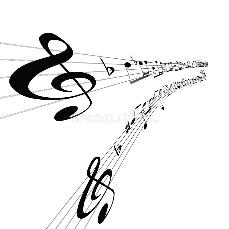 Lignes Musicales Abstraites Image. Image: 9953799