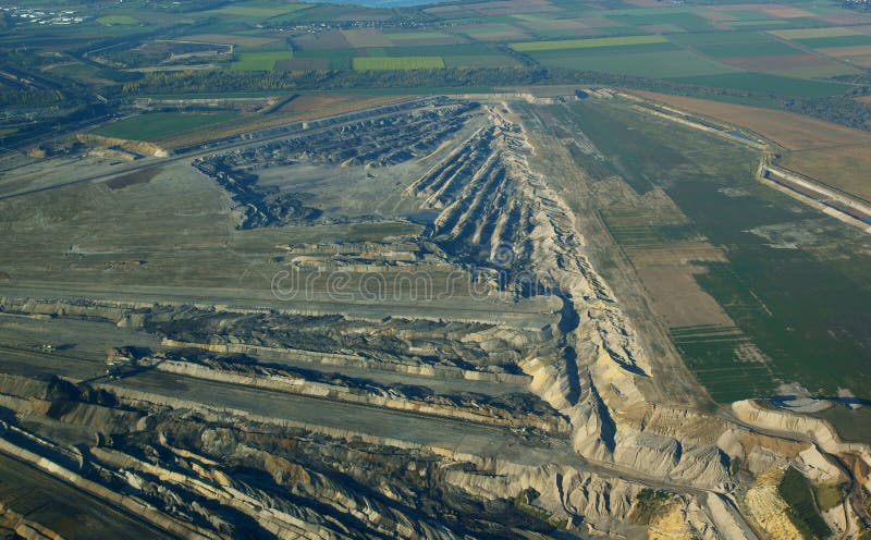 Lignite surface mining stock image. Image of lignite - 21626765