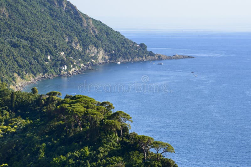 Liguria, Riviera Di Levante Imagen de archivo - Imagen de barco, génova ...
