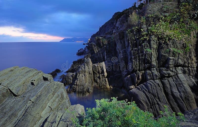 Ligurian rocks landscape stock photo. Image of picturesque - 28661544