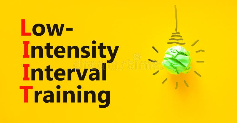 LIIT Low-intensity Interval Training Symbol. Concept Words LIIT Low ...