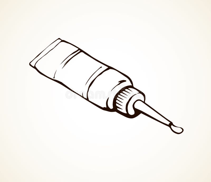 Lijm Vector tekening vector illustratie. Illustration of doekje - 109670060