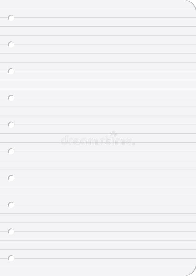 A4 Blad Van Lijndocument Blad Vector Illustratie - Illustration of lijn ...