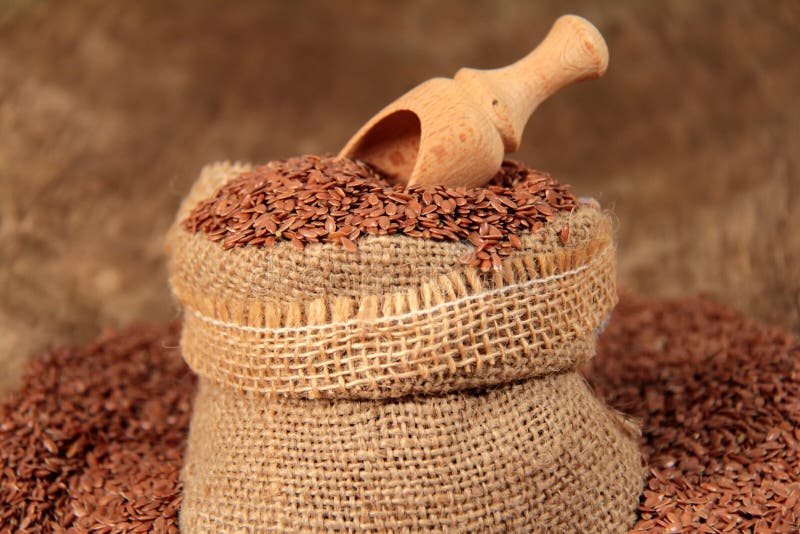 Lijnzaad stock foto. Image of laxeermiddelen, gezondheid - 23534070