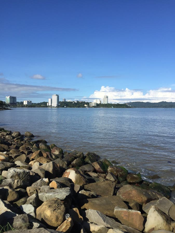 Likas Beach stock photo. Image of likas, view, beach - 117299810