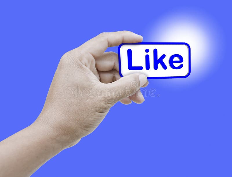 Like stock image. Image of like, social, network, hand - 21103703