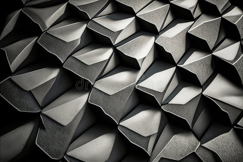 Like As 3d, Hexagonal Geometric Carbon Abstract Picture of a Gray ...