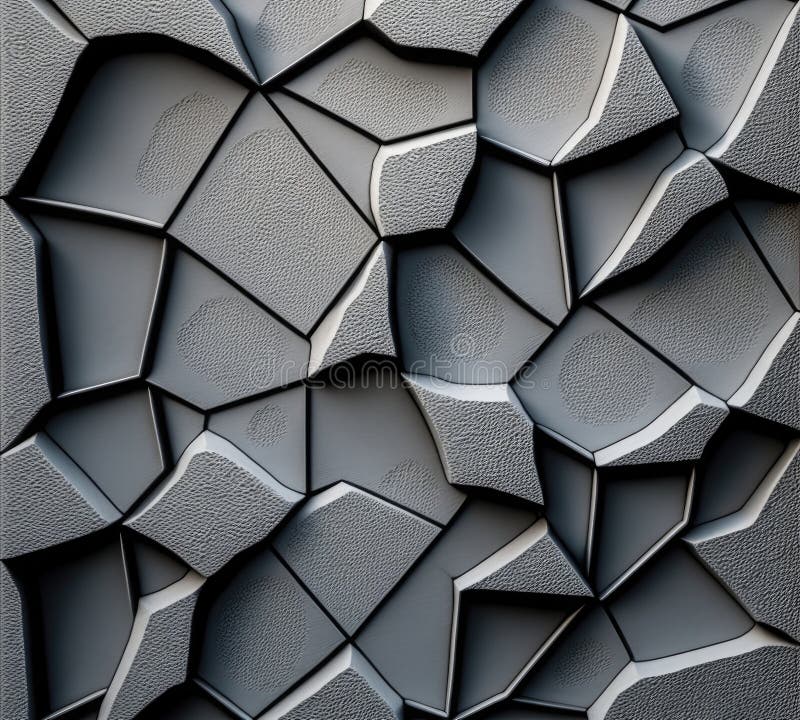 Like As 3d, Hexagonal Geometric Carbon Abstract Picture of a Gray ...
