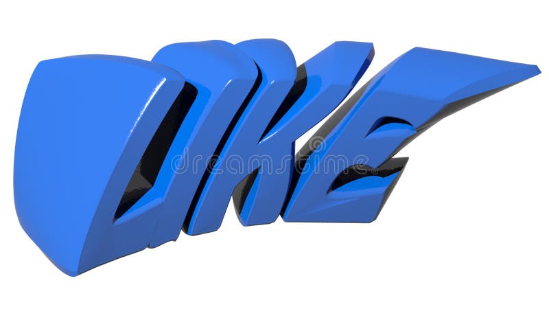 LIKE blue stock illustration. Illustration of liked, wonderful - 85825364