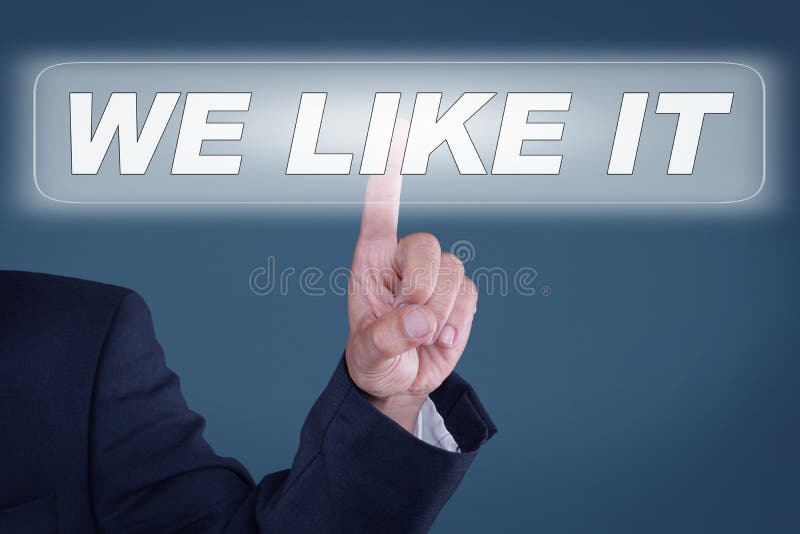 We like it stock photo. Image of chalk, approval, expressing - 41879796