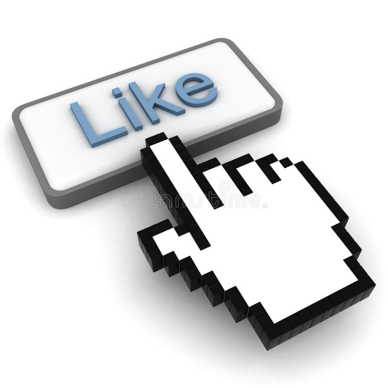 Like it button vector stock vector. Illustration of vector - 92368363