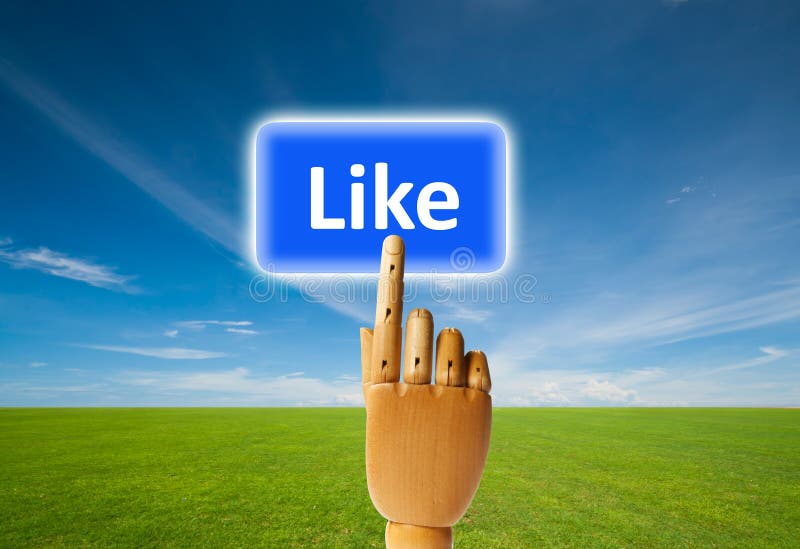 Like stock image. Image of like, social, network, hand - 21103703