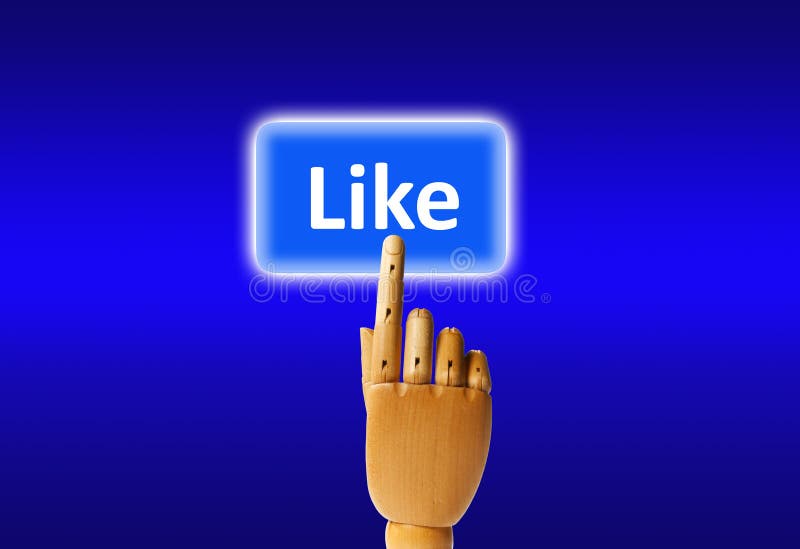Thumb up with like mark stock image. Image of concept - 17195895