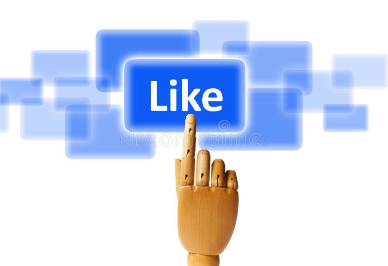 Like - Likes Thumbs Up on Blackboard Stock Photo - Image of finger ...