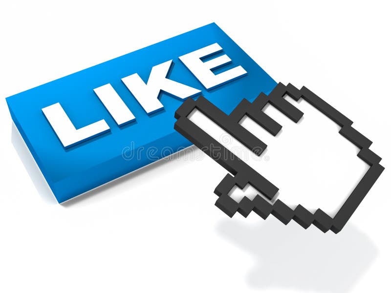 Like button stock illustration. Illustration of connect - 28727672