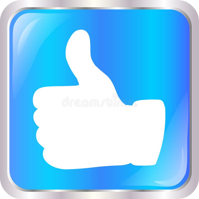 Like button stock vector. Illustration of great, okay - 30374184