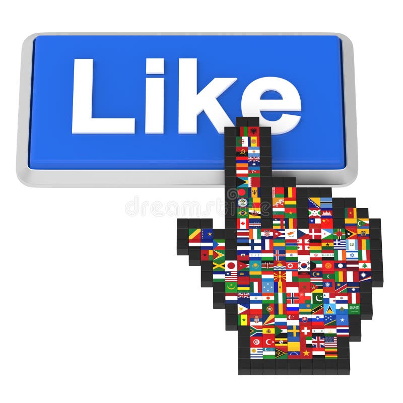 Like button concept stock illustration. Illustration of favorite - 23251423