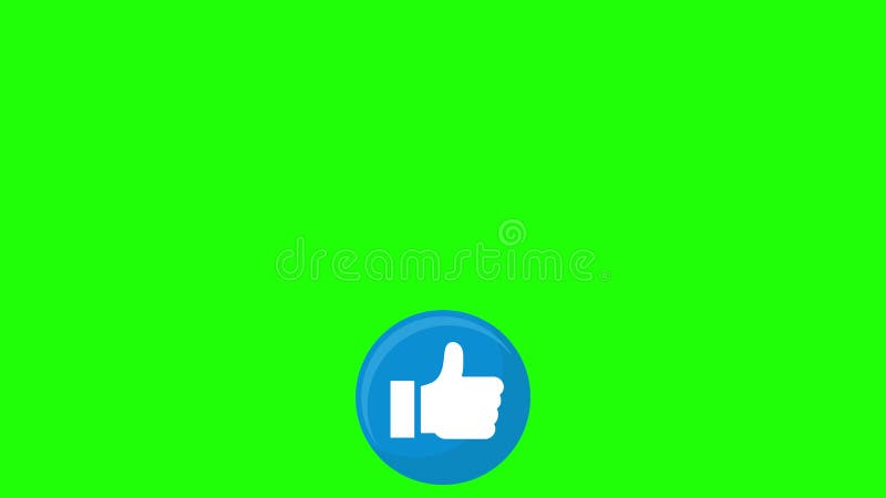 Like Button with Green Screen Background Like Button with Green Screen ...