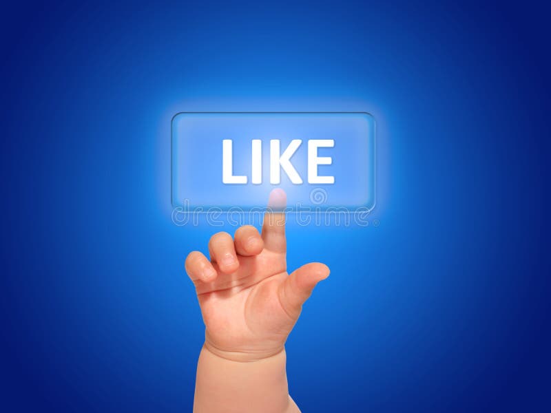 Like button. stock image. Image of concept, children - 31668135