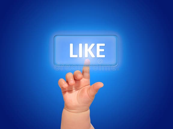 Like button. stock image. Image of concept, children - 31668135