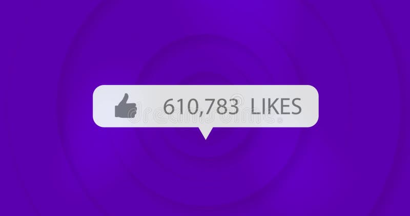 A Like Button with a Large Number of Likes Displayed Stock Image - Image of likes, presence ...