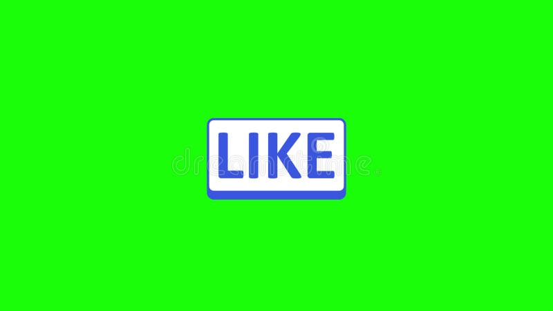 Like Button Web Clicked with Mouse Cursor, Like Button Click Video 4K Green Screen Animation ...