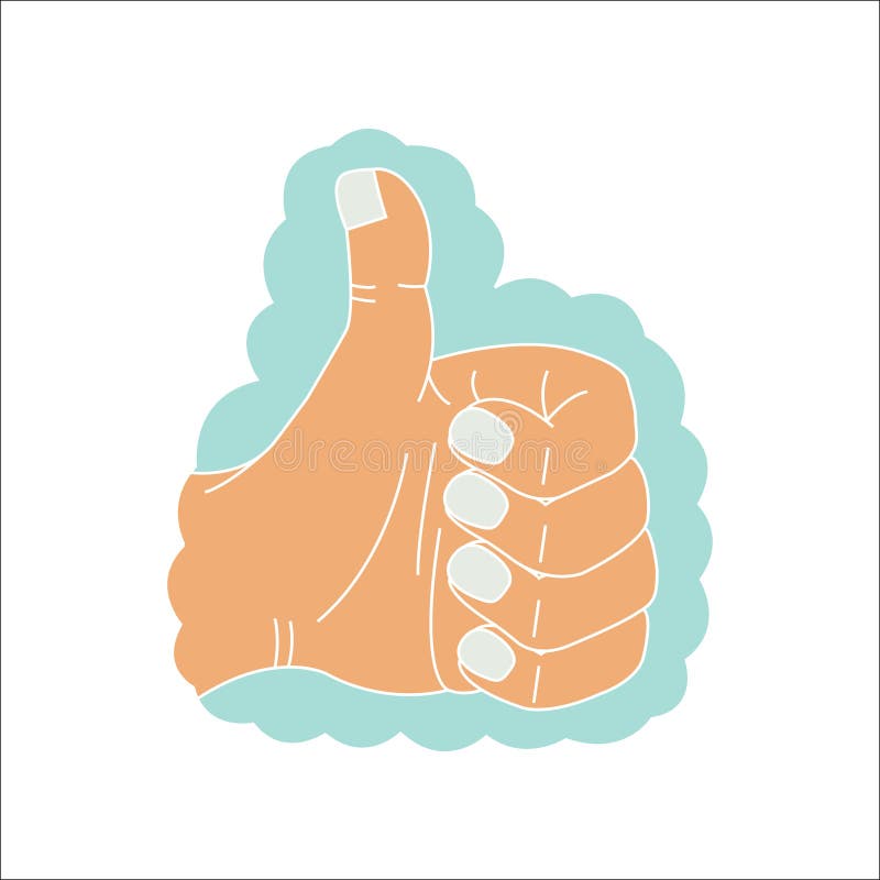 Like Color Icon Isolated on White Bacground Stock Illustration ...