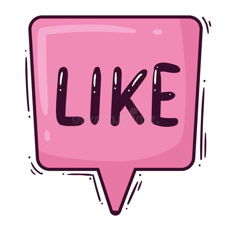 Like comic expression word stock vector. Illustration of expression ...