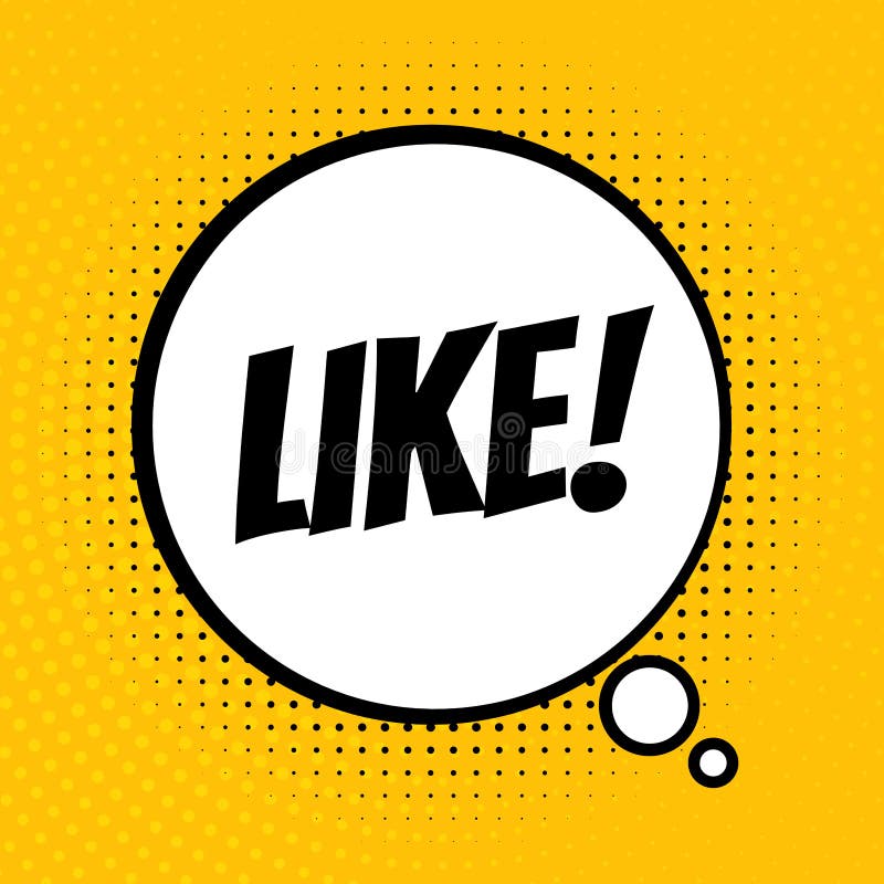 Like Comic Text Vector Illustration Stock Illustration - Illustration ...