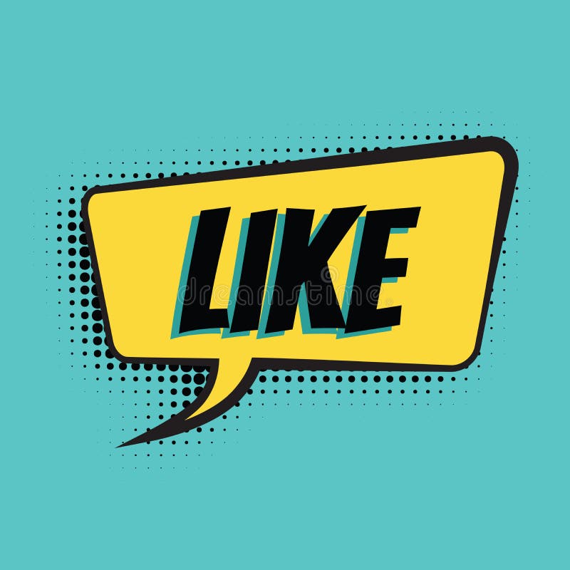 Word LIKE For Coloring. Vector Decorative Zentangle Object Stock Vector ...